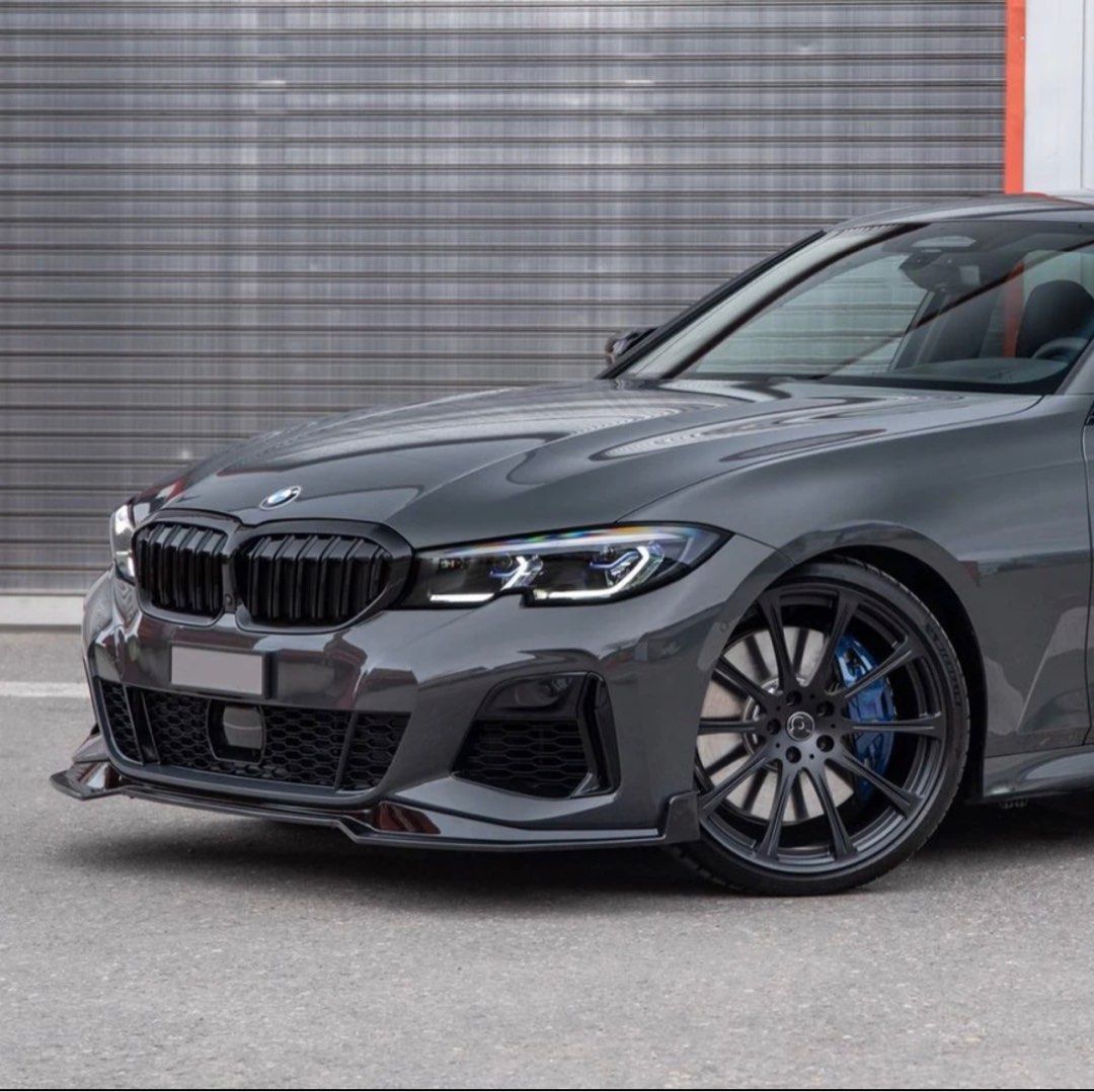 (READY STOCK) BMW 3 series G20 M-Sport front lip / front splitter, Car ...