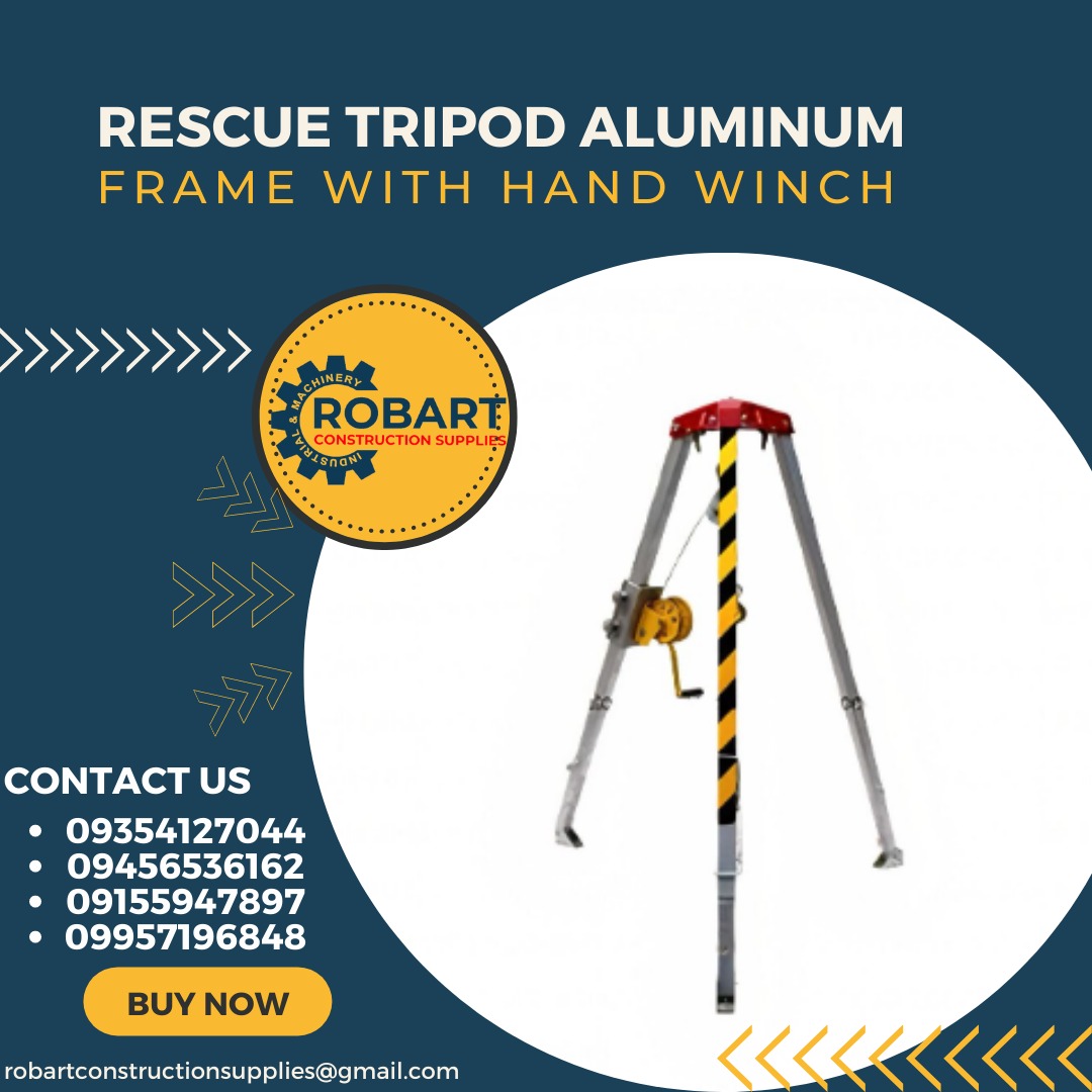 RESCUE TRIPOD ALUMINUM FRAME WITH HAND WINCH on Carousell