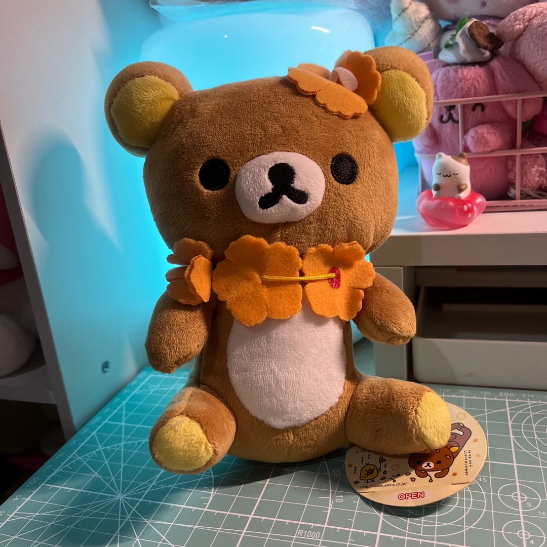 Rilakkuma Hawaiian Flowers Costume Mascot Plushie on Carousell