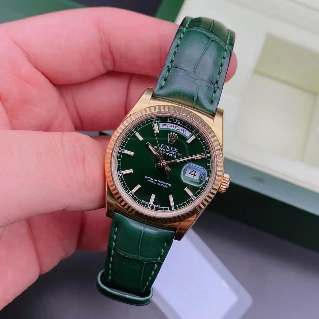 Rolex Day-Date 118138 Green Jade fullset (with RSC 2023), Luxury ...