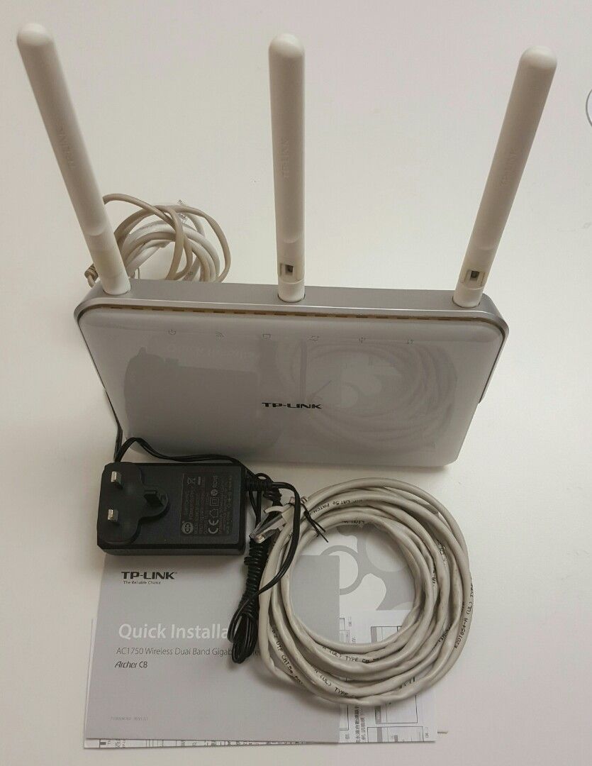 Router - tplink archer C8, 電腦＆科技, 電腦周邊及配件, Wifi及上網相關產品 - Carousell