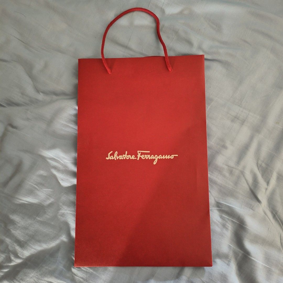 Salvatore Ferragamo Paper Bag, Luxury, Accessories on Carousell
