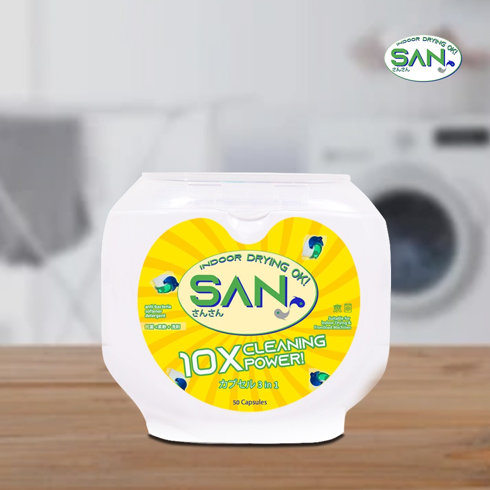 SAN CleanPods 3-in-1 High Quality Mild Scented Laundry Capsule ...