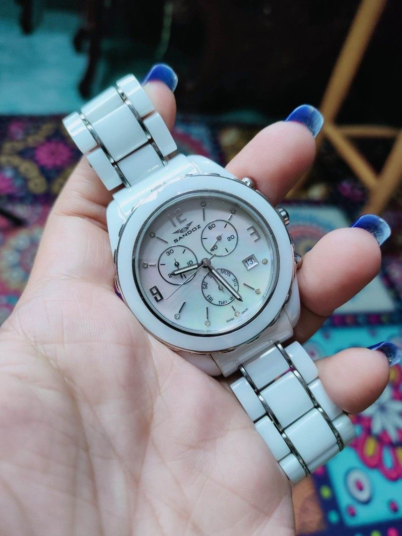 Sandoz Swiss made ceramic watch on Carousell