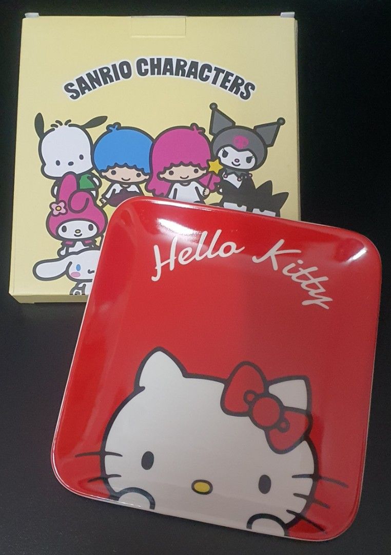 Sanrio Hello Kitty Ceramic Plate, Furniture & Home Living, Kitchenware ...