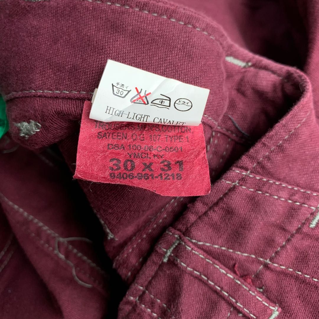 SATEEN OG 107 TYPE 1 REPRO BY YMCL.KY x HIGH LIGHT CAVALET, Fesyen Pria, Pakaian , Bawahan di ...