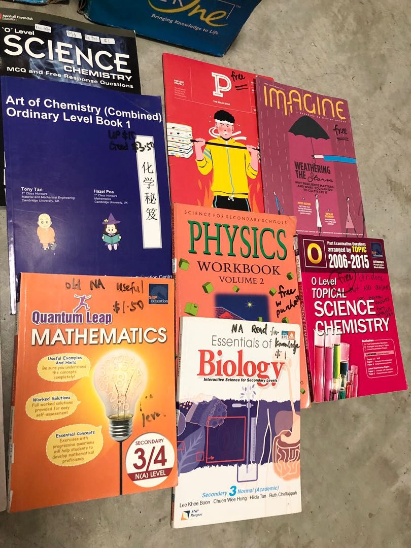 Secondary 3. 4. Assessment. Book. O level. Chemistry. Physics ...