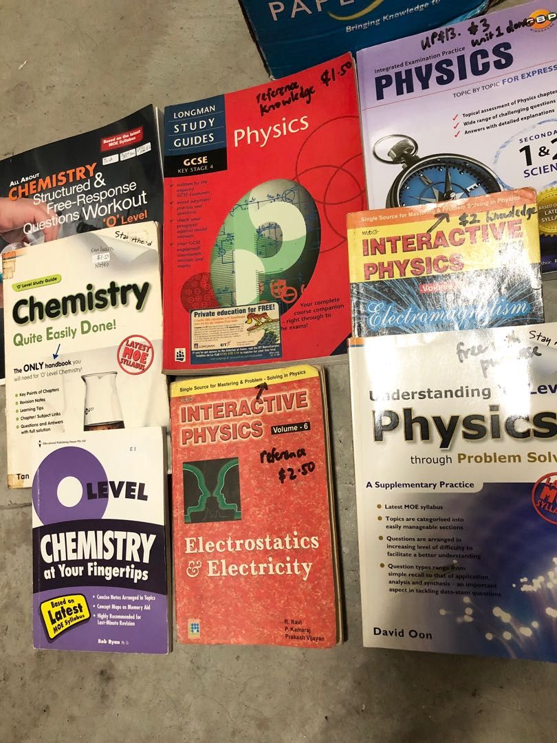 Secondary 3. 4. Assessment. Book. O level. Chemistry. Physics. Additional. Mathematics. Biology ...