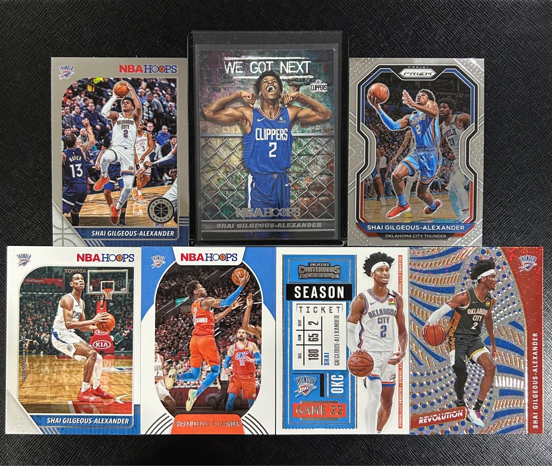 SGA Shai Gilgeous Alexander NBA cards, Hobbies & Toys, Toys & Games on ...