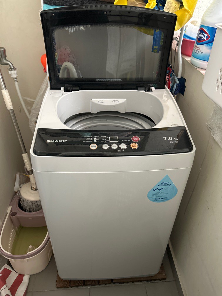 Sharp 7kg washing machine, TV & Home Appliances, Washing Machines and Dryers on Carousell