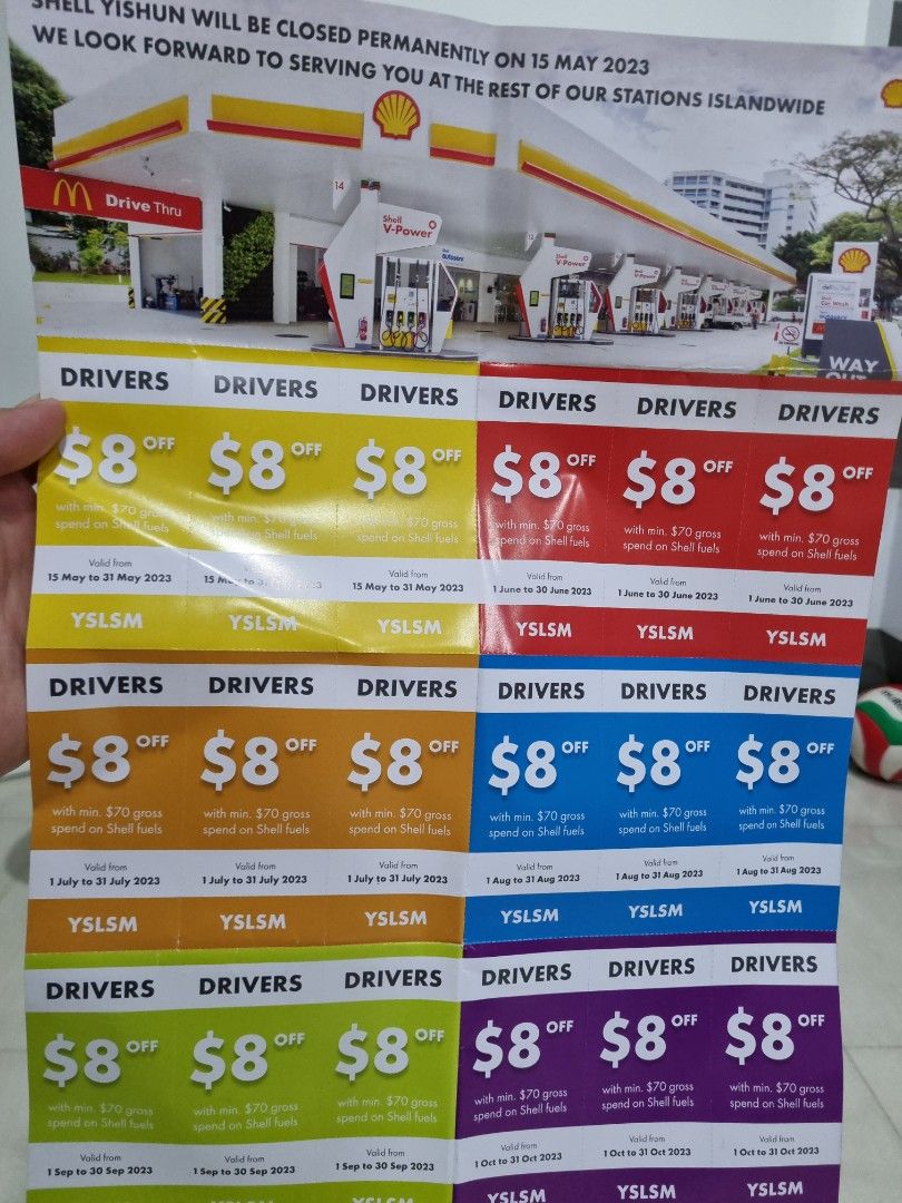 Shell Petrol Voucher Coupon, Tickets & Vouchers, Vouchers on Carousell