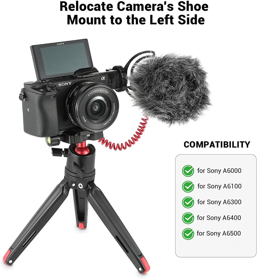 SmallRig BUC2342 Left-Side Shoe Adapter for Sony a6000, a6300, a6400 ...