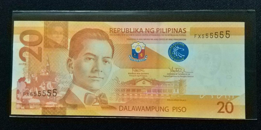 Solid Serial Number 5 Banknotes 20 peso, Hobbies & Toys, Memorabilia ...