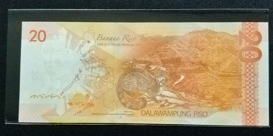 Solid Serial Number 6 banknotes 20 peso on Carousell