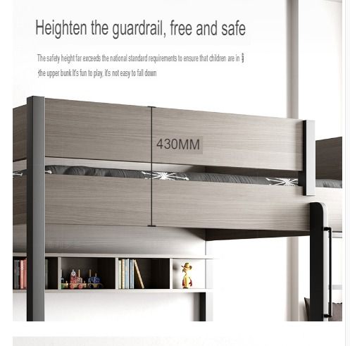 Solid wood bunk bed two-story bunk bed children's bunk bed two-story ...