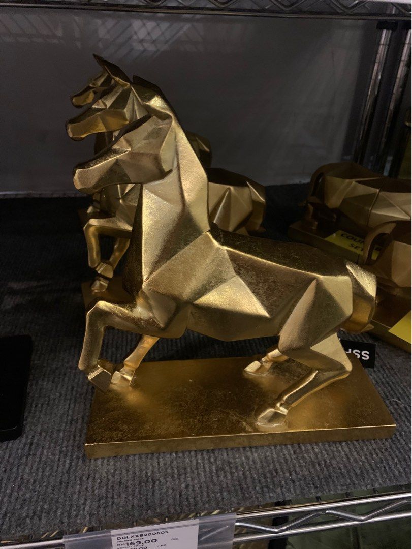 SSF GOLD HORSE DECO, Furniture & Home Living, Home Decor, Other Home ...