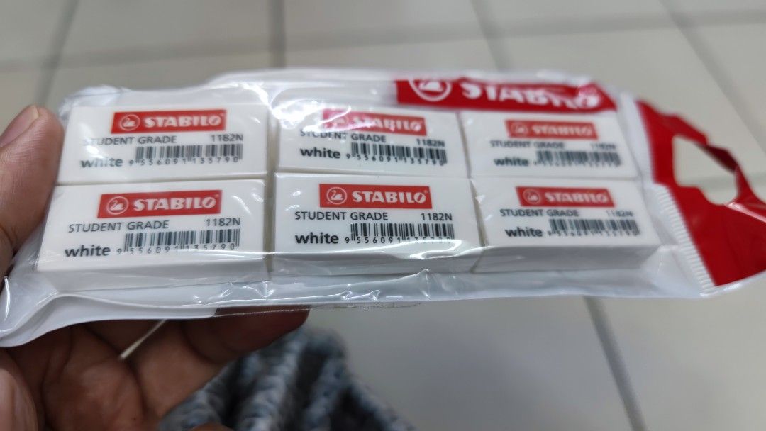 Stabilo White ERASER, Hobbies & Toys, Stationery & Craft, Stationery ...