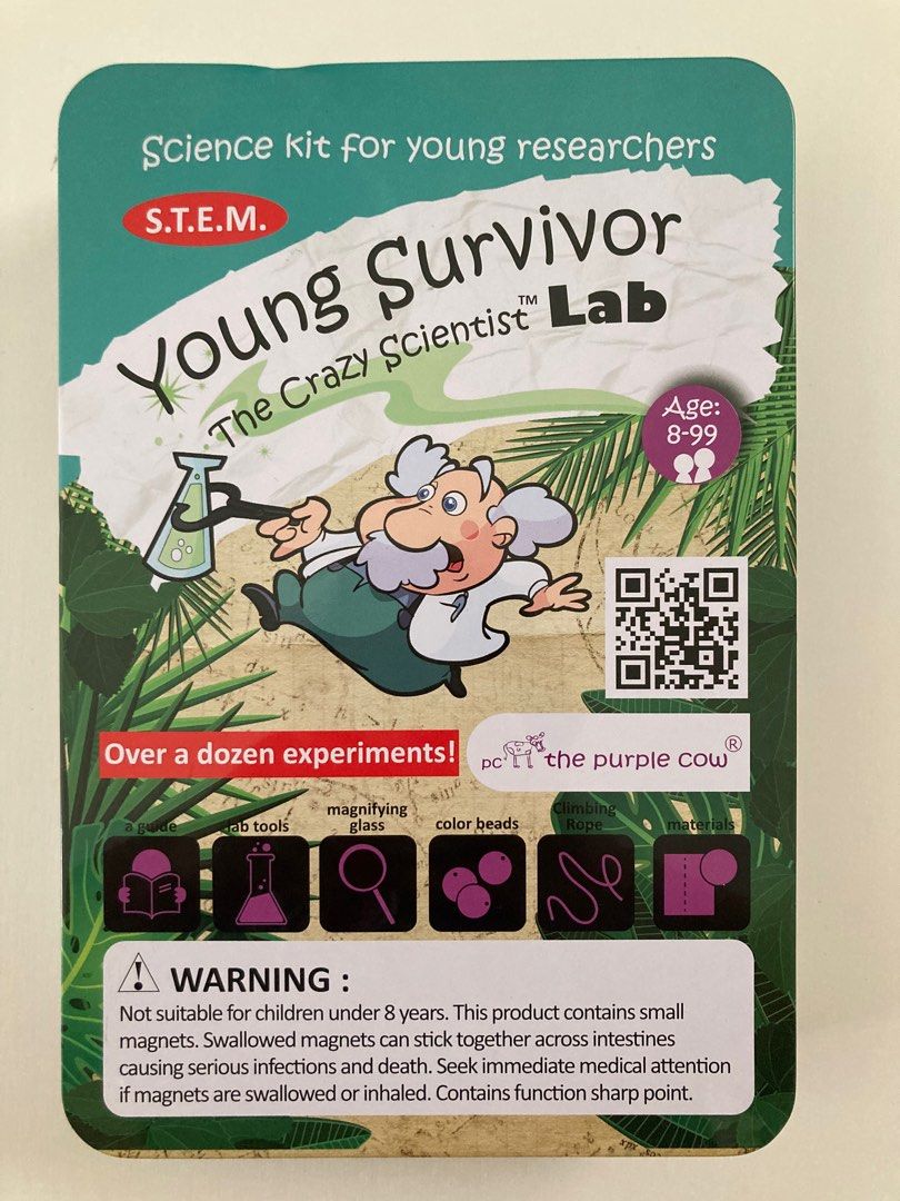 S.T.E.M. Young Survivor The Crazy Scientist Lab Kit, Hobbies & Toys ...