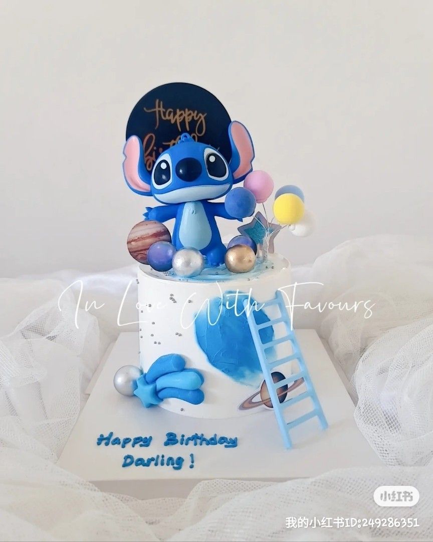 Stitch Cake / Birthday Cake / Customize Cake, Food & Drinks, Homemade ...