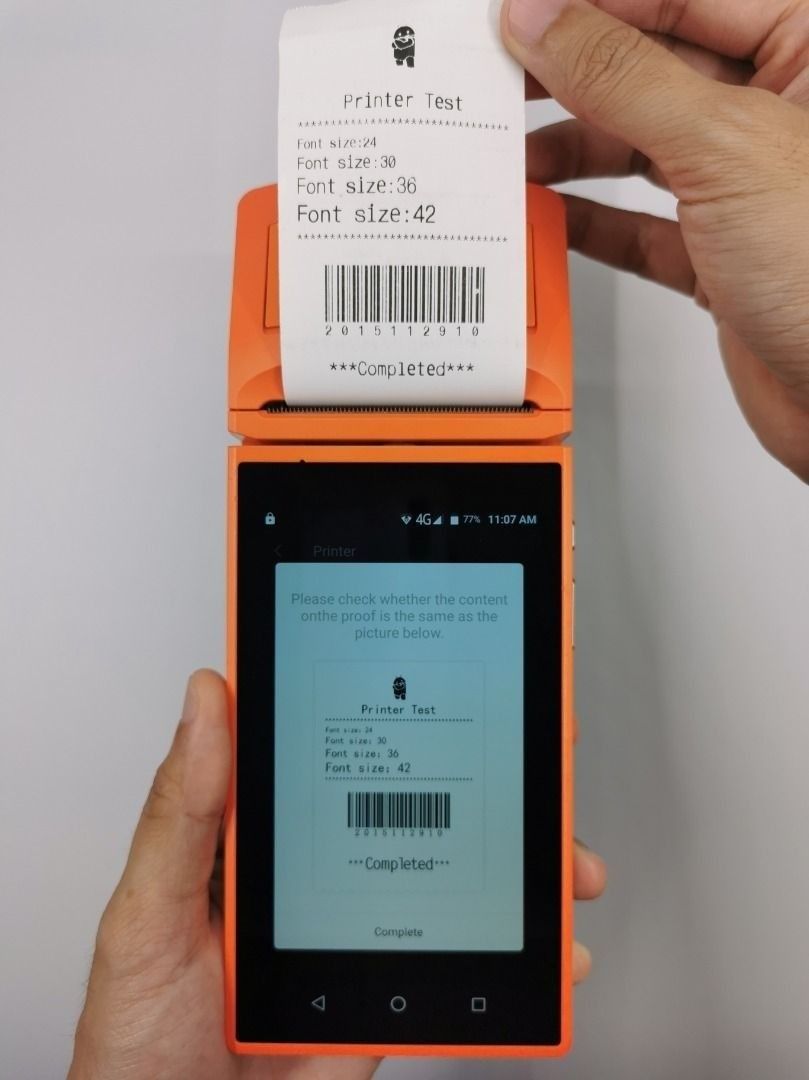 Sunmi P1 V1S Receipt Printer Food Delivery Grxbfood like V2, Mobile ...