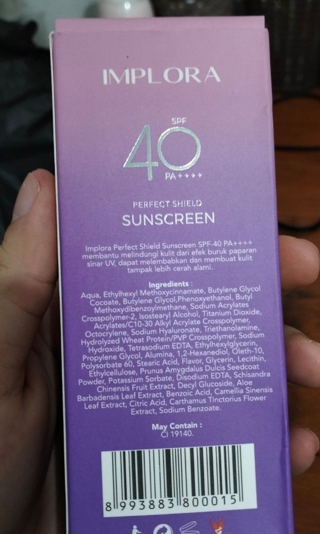 sunscreen implora, Kesehatan & Kecantikan, Kulit, Sabun & Tubuh di ...