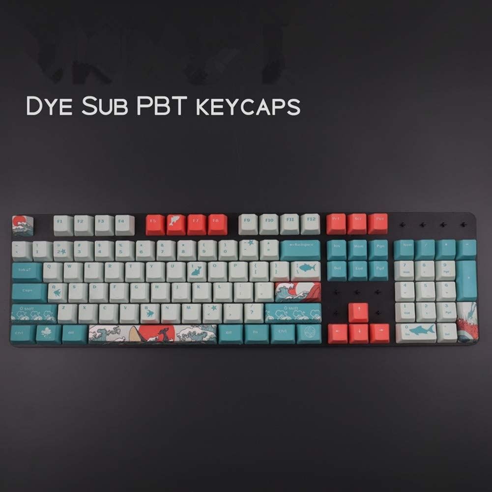Sunzit Keycaps,104 Keycaps OEM PBT Keycaps Full Set Keycap PBT Dye ...