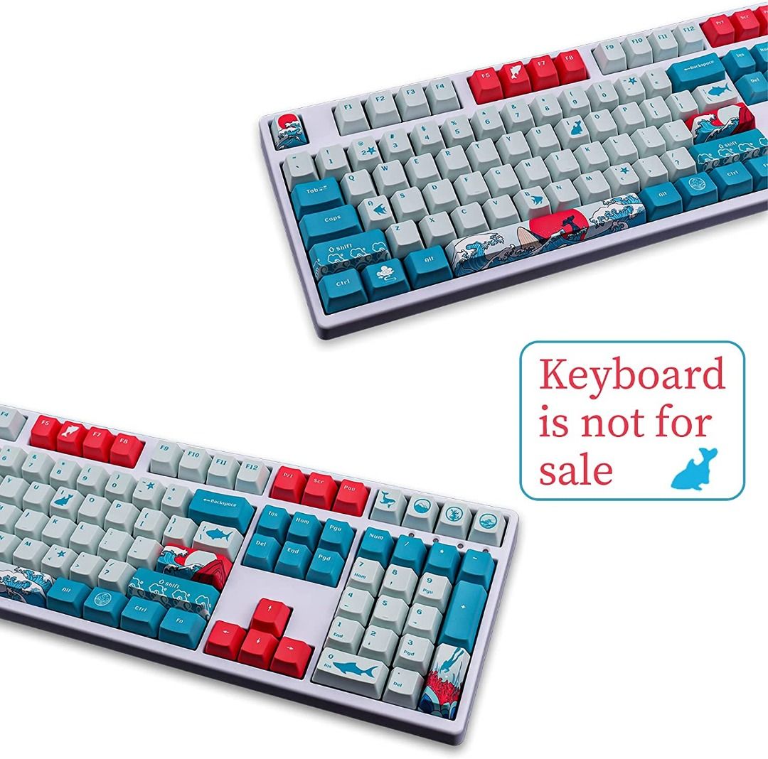 Sunzit Keycaps,104 Keycaps OEM PBT Keycaps Full Set Keycap PBT Dye ...