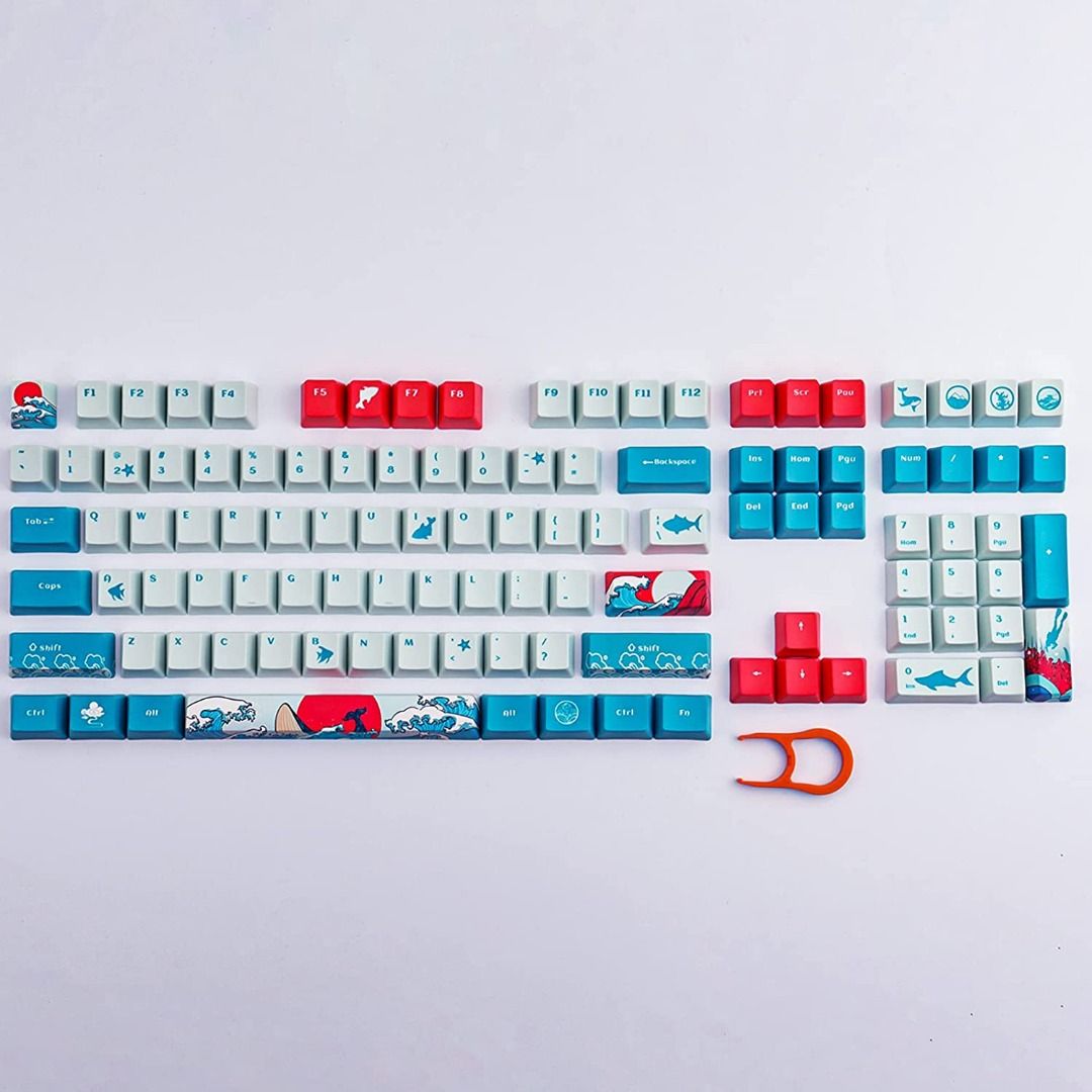 Sunzit Keycaps,104 Keycaps OEM PBT Keycaps Full Set Keycap PBT Dye ...