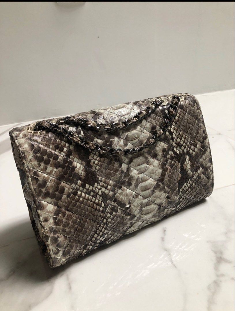 Suzette python handbag, Luxury, Bags & Wallets on Carousell