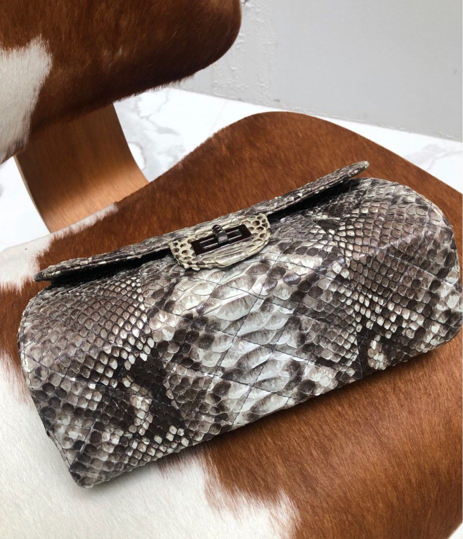 Suzette python handbag, Luxury, Bags & Wallets on Carousell