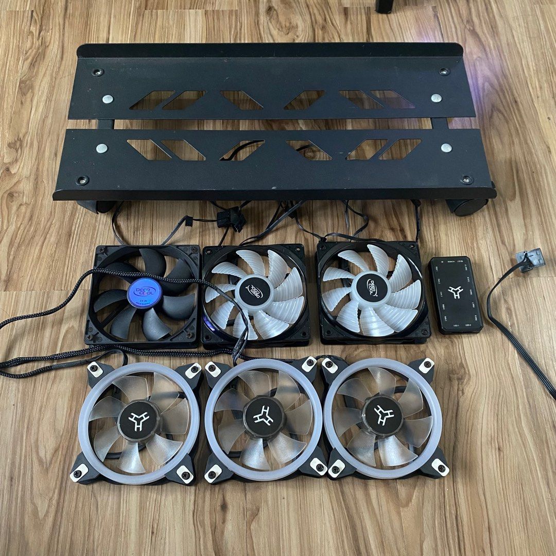 TAKE ALL 120mm CASE FANS with FREE PC STAND WITH WHEELS, Computers ...