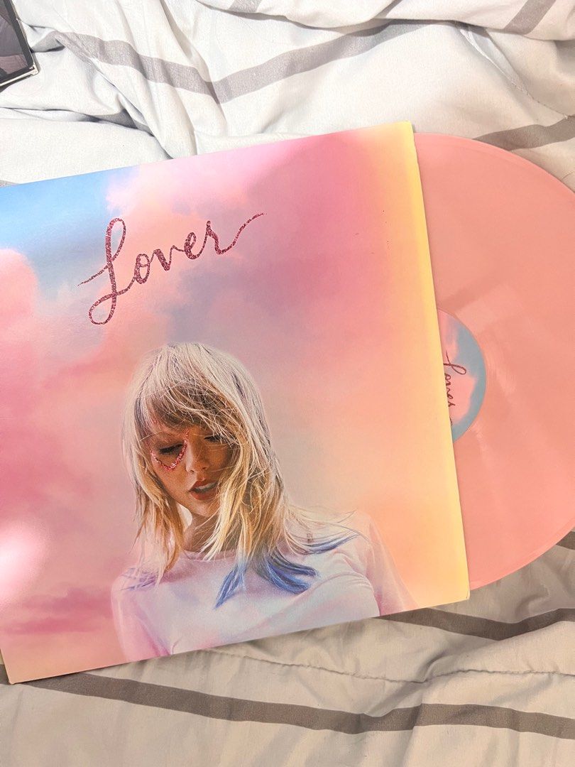 Taylor Swift Lover Pink and Blue Vinyl on Carousell