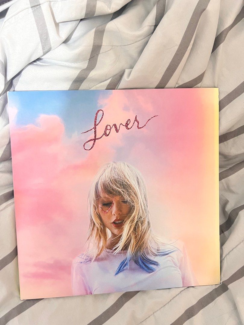 Taylor Swift Lover Pink and Blue Vinyl on Carousell