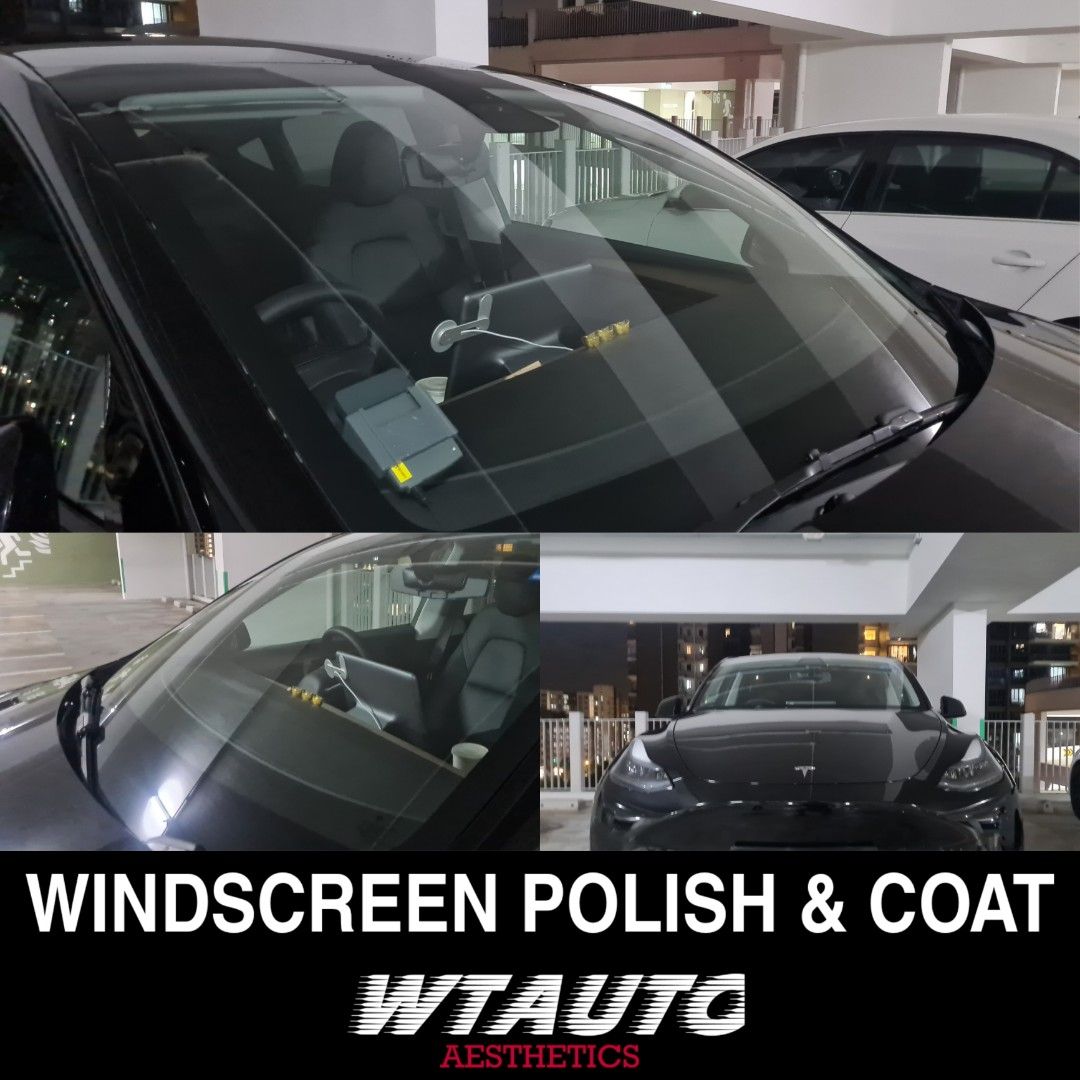 Tesla Model Y Windscreen Windshield Glass Polish & Hydrophobic ...