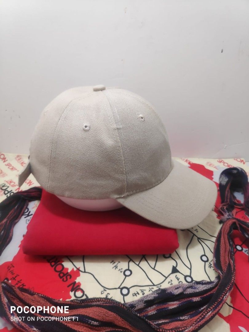 Topi Polos Coklat, Fesyen Pria, Aksesoris, Topi di Carousell