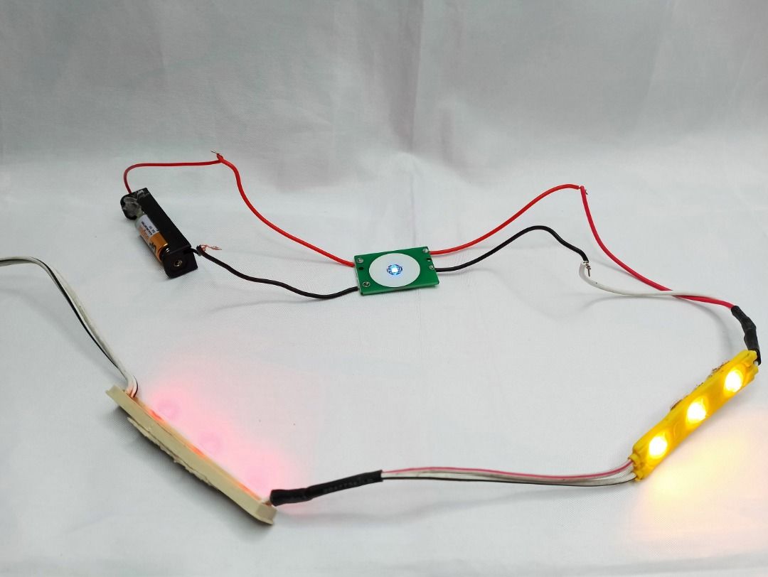 TOUCH SWITCH SENSOR MODULE with WIRE, 12V CAPACITIVE DC 6-20V 3A TTP223 ...