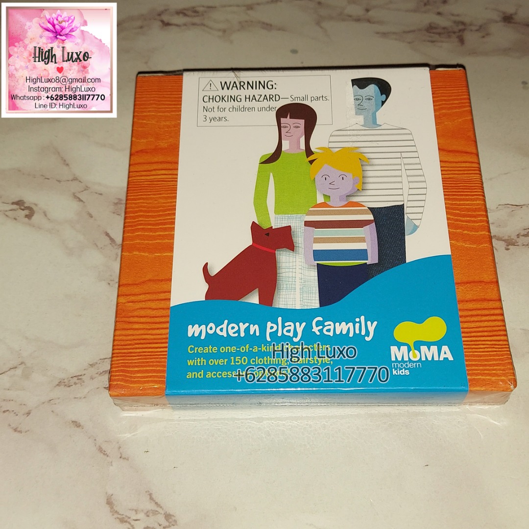 TOY TOYS MAINAN PAPER DOLLS BONEKA KERTAS MoMA Modern Play Family ...