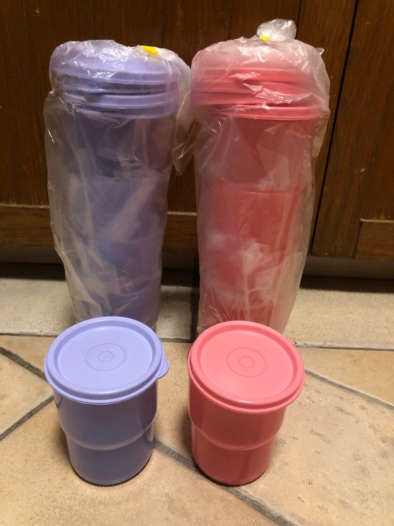 Tupperware 8oz drinking cups, Furniture & Home Living, Kitchenware ...