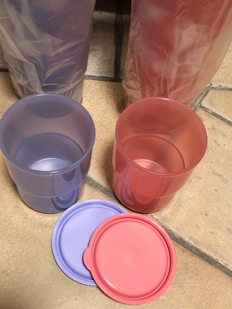 Tupperware 8oz drinking cups, Furniture & Home Living, Kitchenware ...