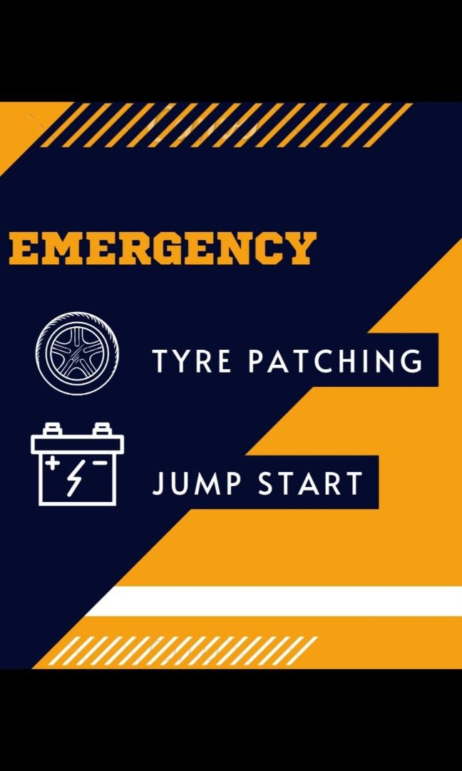 Tyre Patching & Jump Start Service for Cars and Motorcycles On Site Emergency Recovery, Car ...