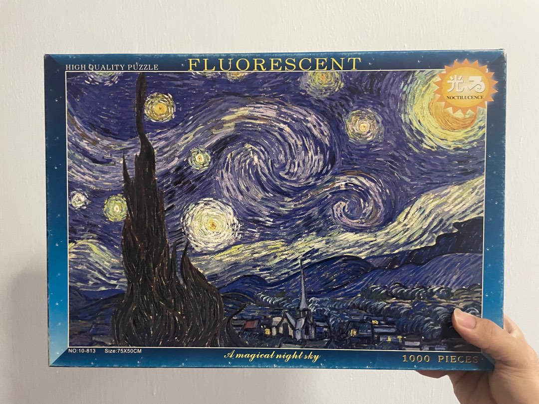 Vincent Van Gogh “Starry Night” Puzzle (1000pieces), Hobbies & Toys ...