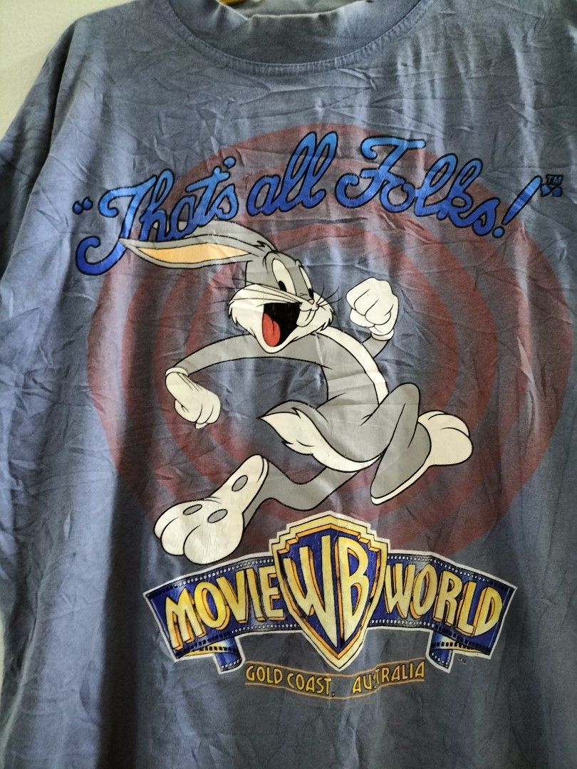 Vintage 90s Bugs Bunny Warner Bros Tee, Men's Fashion, Tops & Sets ...