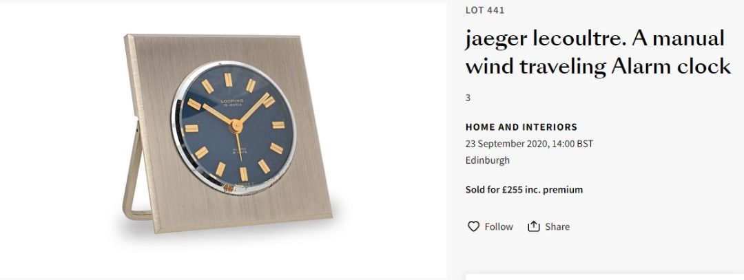 Vintage Swiss Looping 8 Day Alarm Clock Pure Brass (Working AS-IS ...