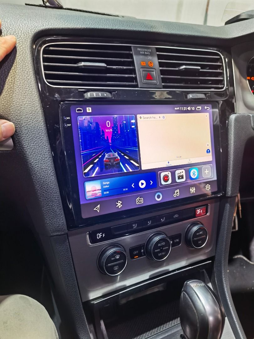 VOLKSWAGEN MK7 GOLF 10 INCH 2K ANDROID PLAYER HEADUNIT 8 CORE DSP WIRED ...