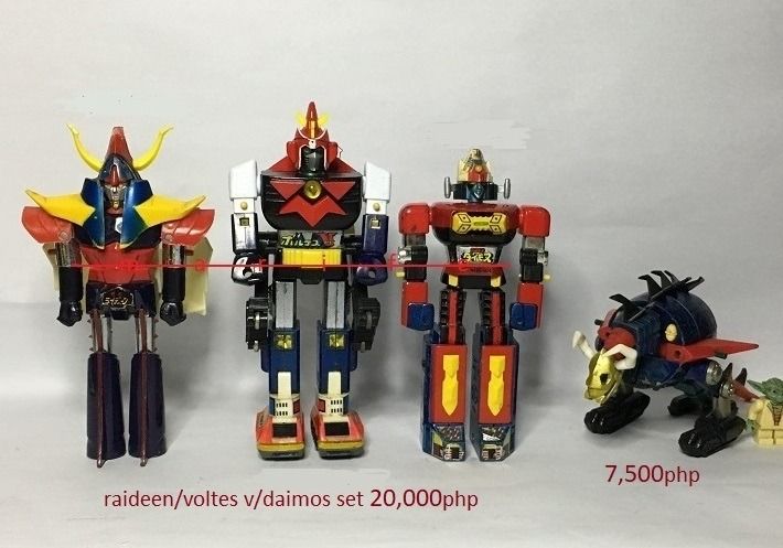 Voltes V Raideen Daimos Ga Series Japan Lot Chogokin Diecast Part Robot