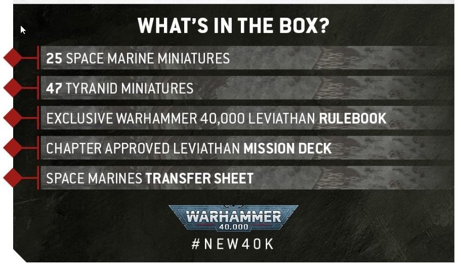 Warhammer 40K 10th Edition Leviathan Starter Boxset with Complimentary ...