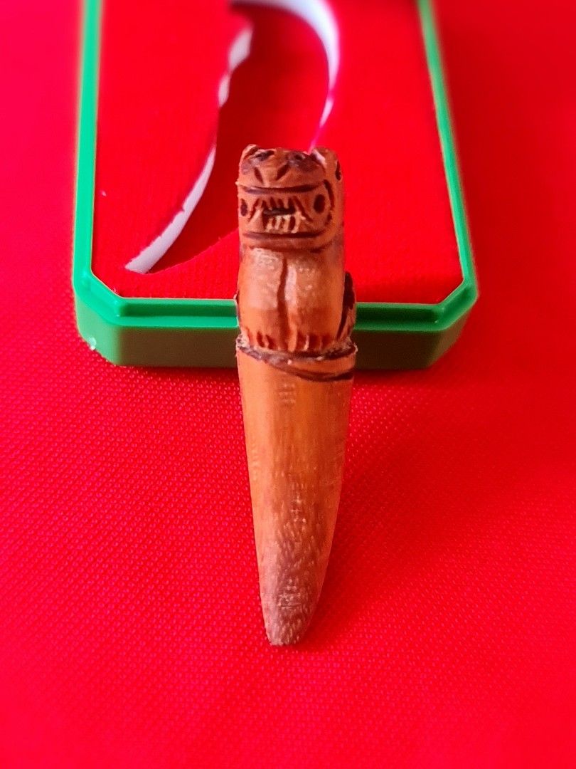 Wood Carved Tiger tooth BE 2566, Hobbies & Toys, Memorabilia ...