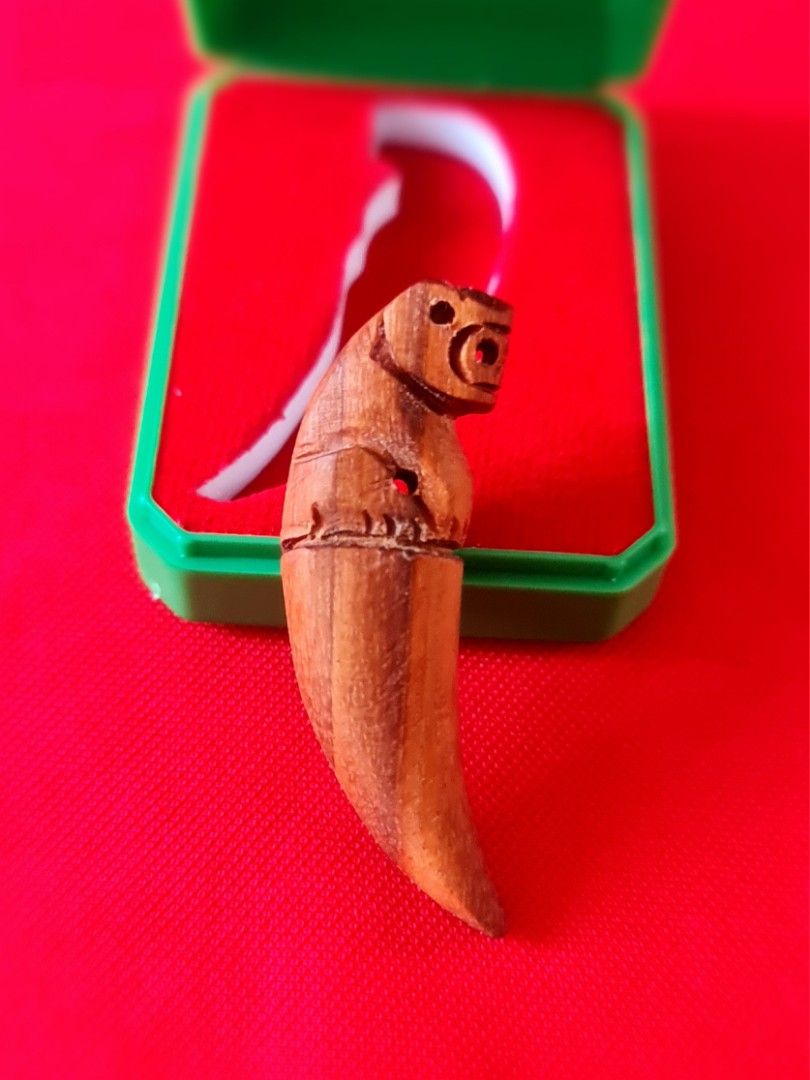 Wood Carved Tiger tooth BE 2566, Hobbies & Toys, Memorabilia ...