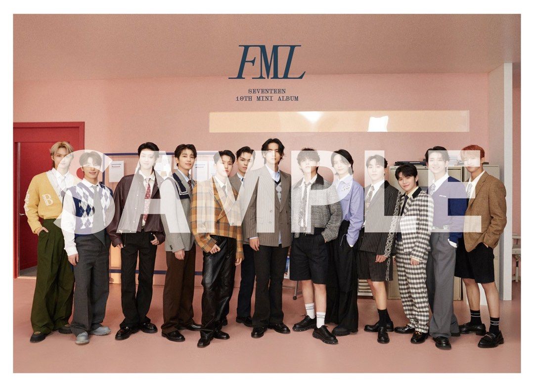 WTS seventeen fml Japan weverse and ums pob poster, Hobbies & Toys ...