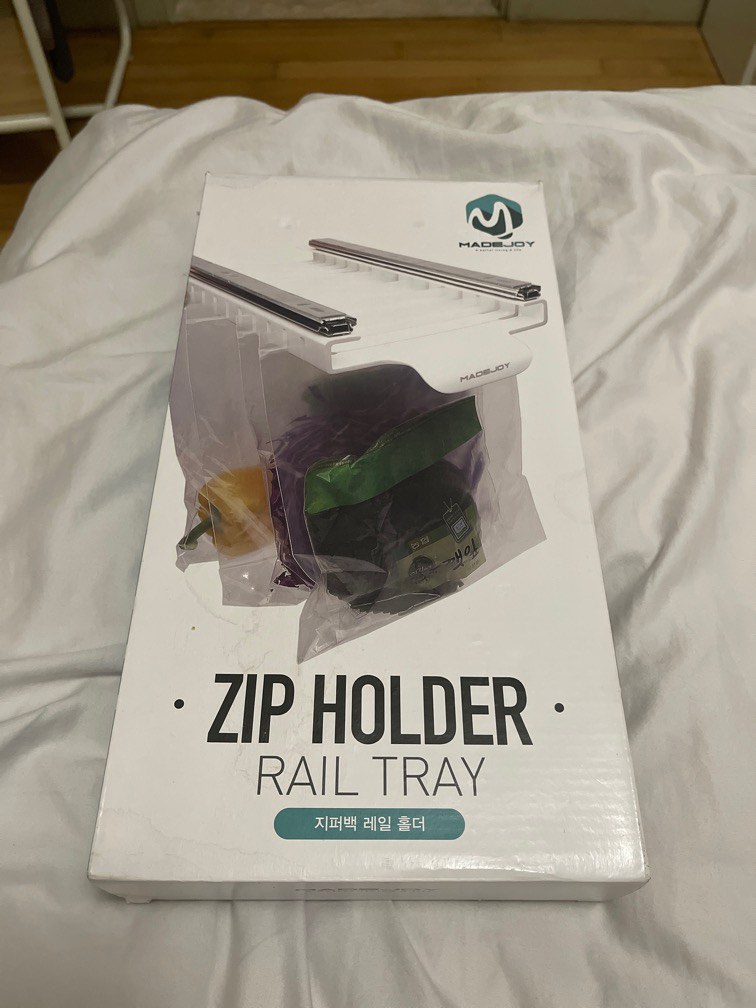 Zip lock bag holder sliding tray, Furniture & Home Living, Home ...